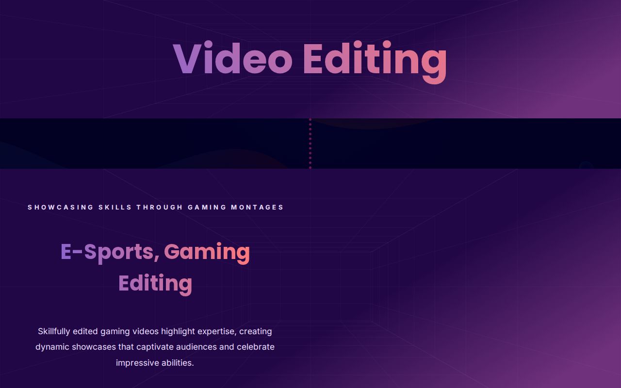 Video Editing Page